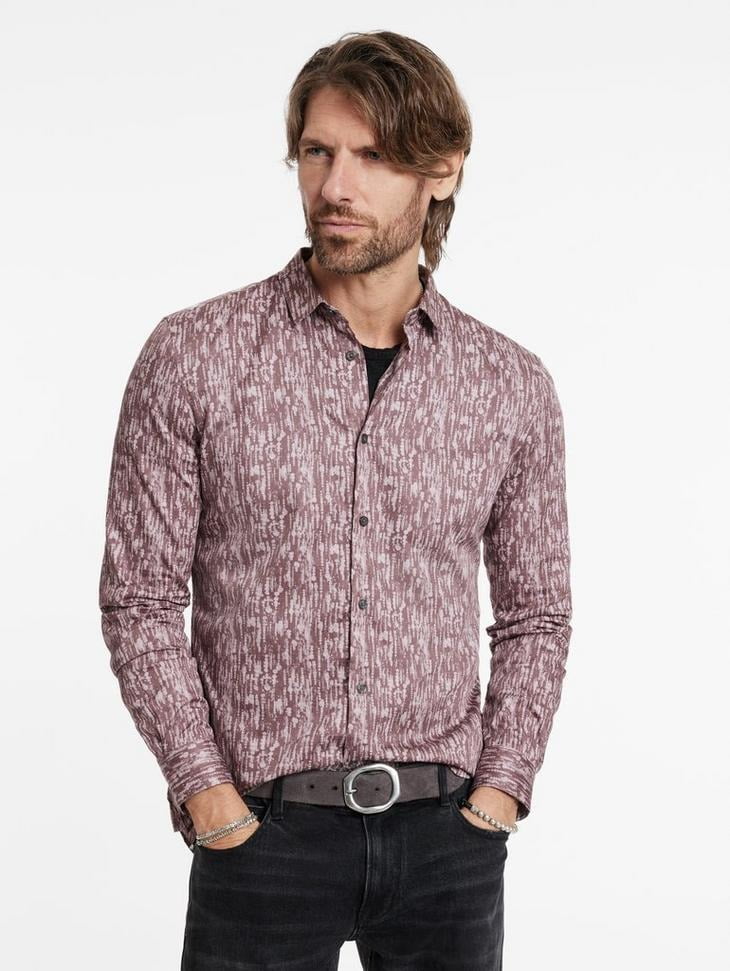 John Varvatos Men's Ross Slim Fit Long Sleeve Button-Down Shirt, Worn ...