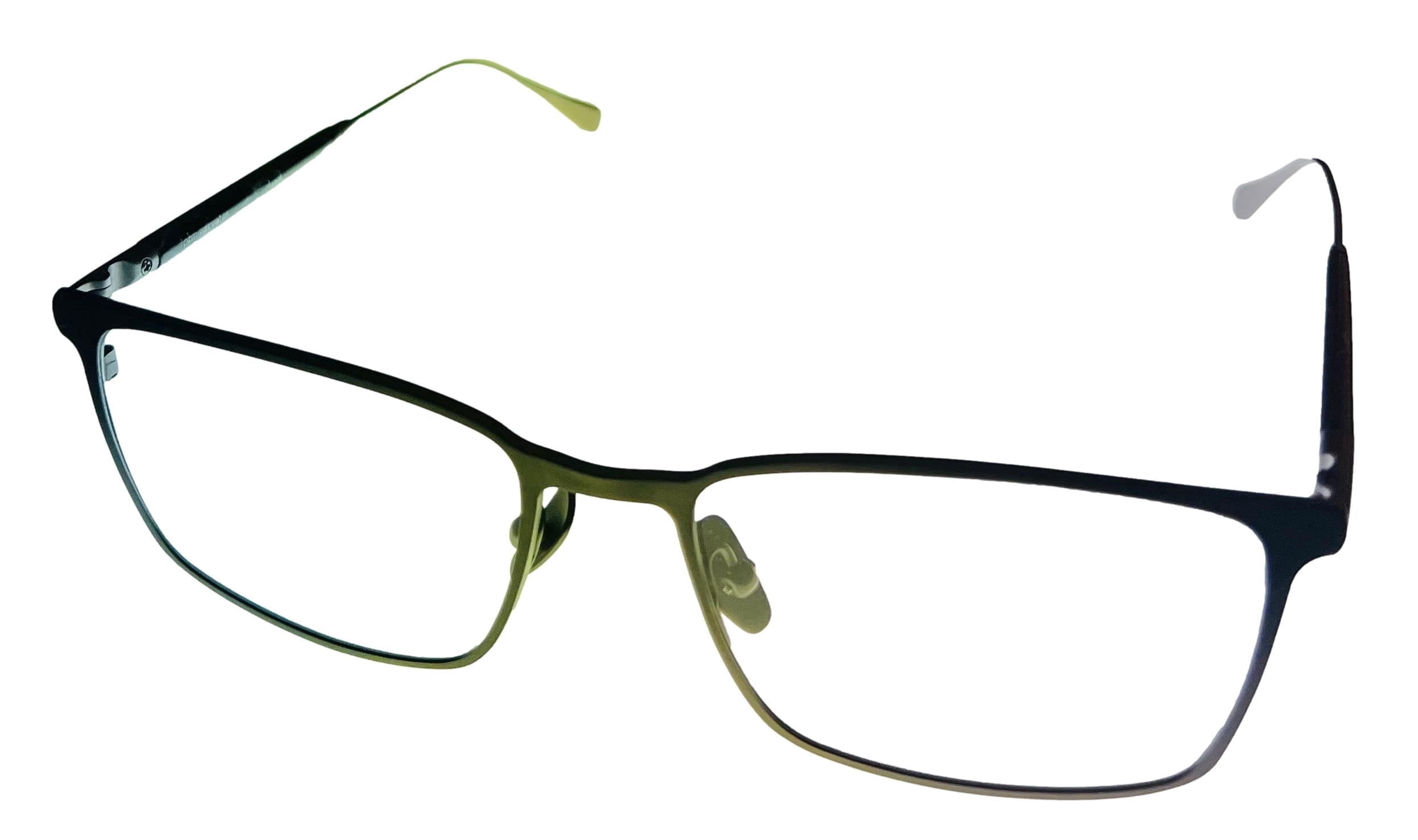 John Varvatos Mens Rectangle Titanium Metal Eyewear Frame V179 Matte ...