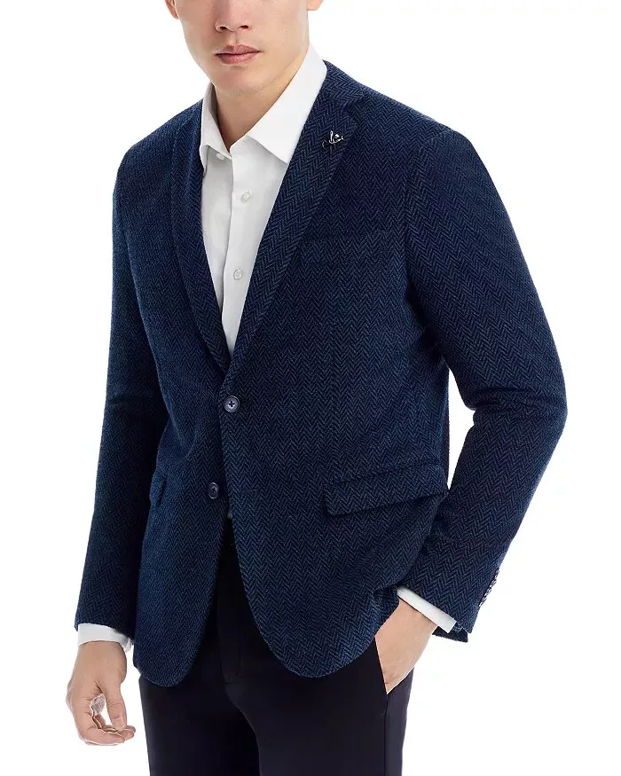 John Varvatos Star Usa Varick Micro Chenille Herringbone Slim Fit Sport ...