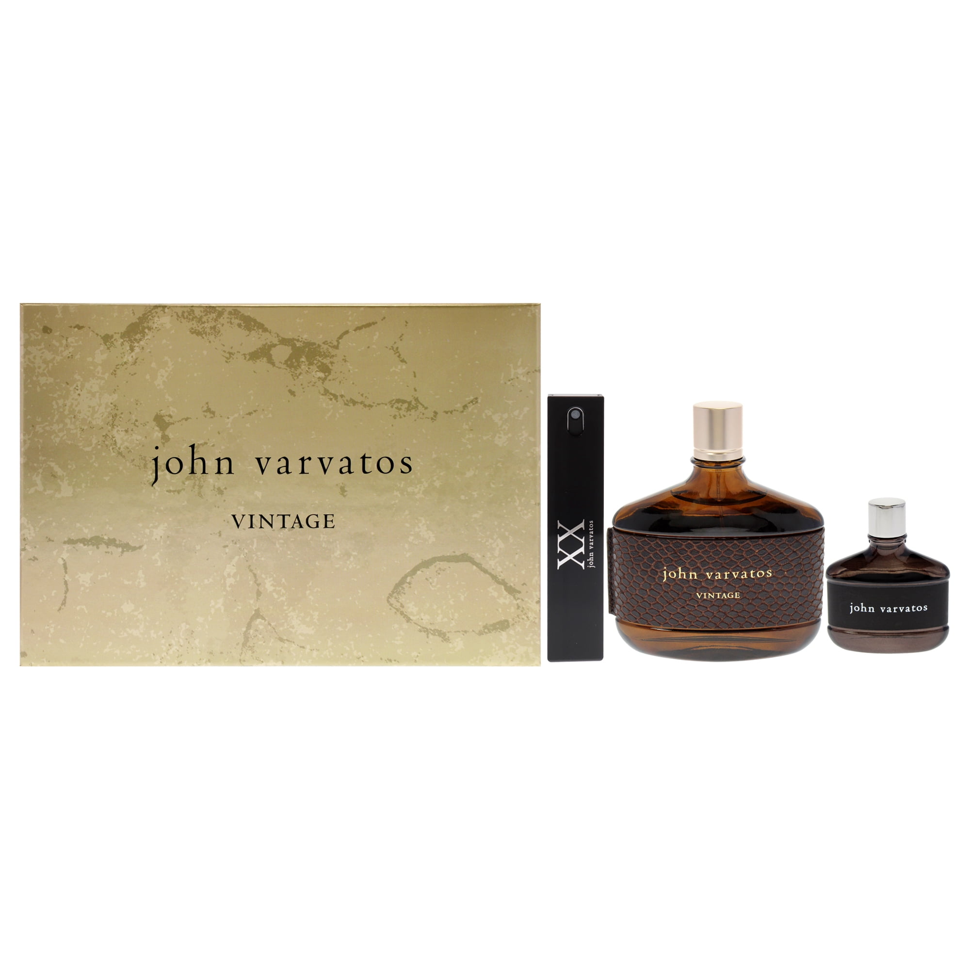 John Varvatos Vintage Gift Set for Men, 4.2oz EDT Spray, Woody ...