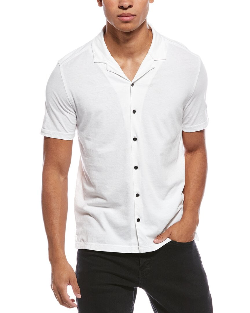 John Varvatos mens Brewer Camp Shirt, XXL, White - Walmart.com