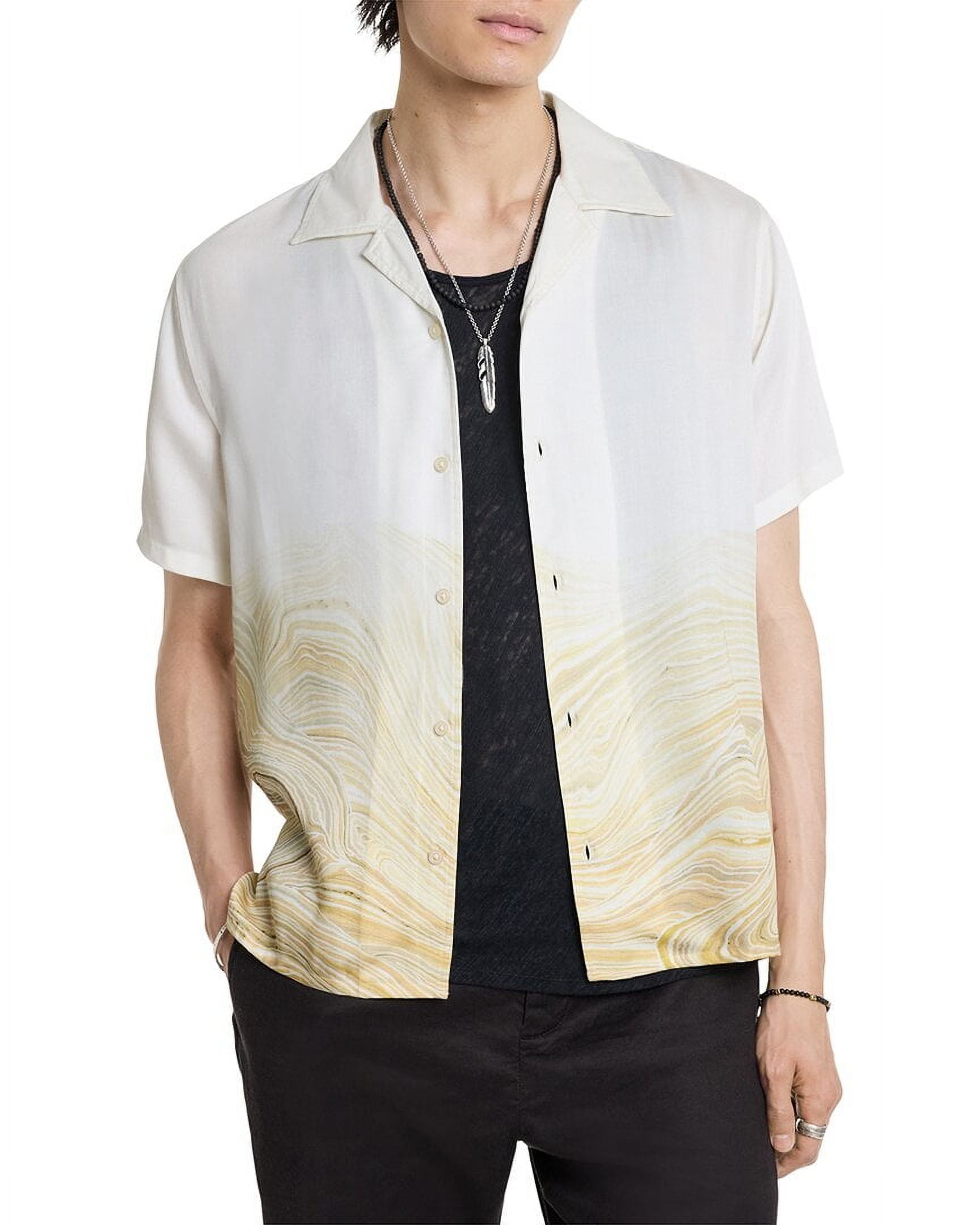 John Varvatos mens Dan Camp Collar Shirt, m - Walmart.com