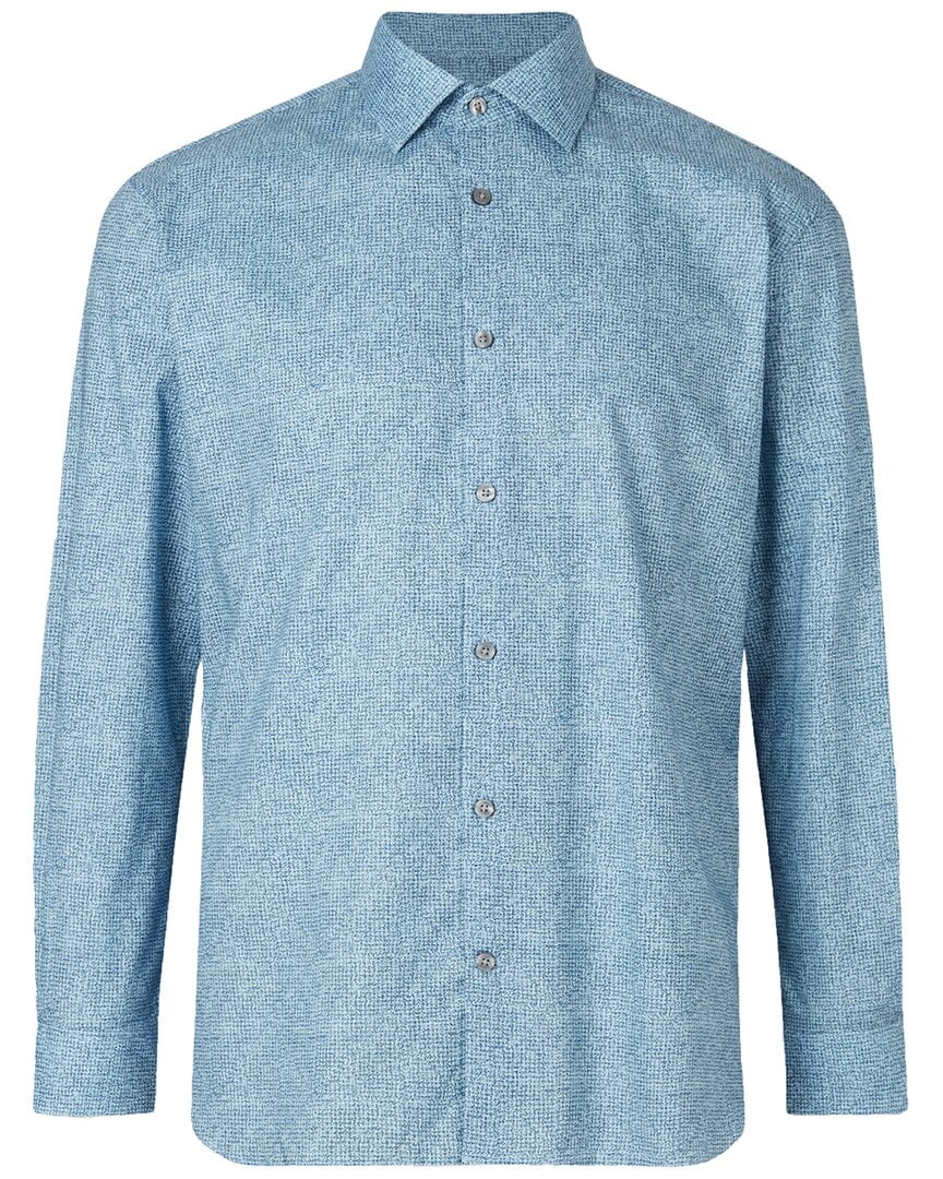 John Varvatos mens Regular Fit Denim Dress Shirt, 16 R - Walmart.com