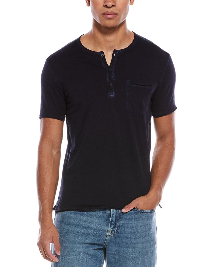 John Varvatos mens Rex Henley, XL, Blue - Walmart.com