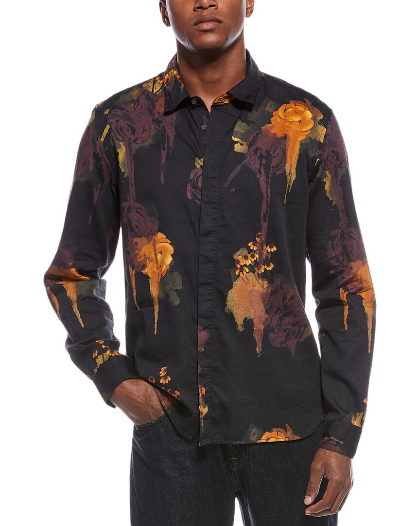John Varvatos mens Rodney Shirt, XL, Black - Walmart.com