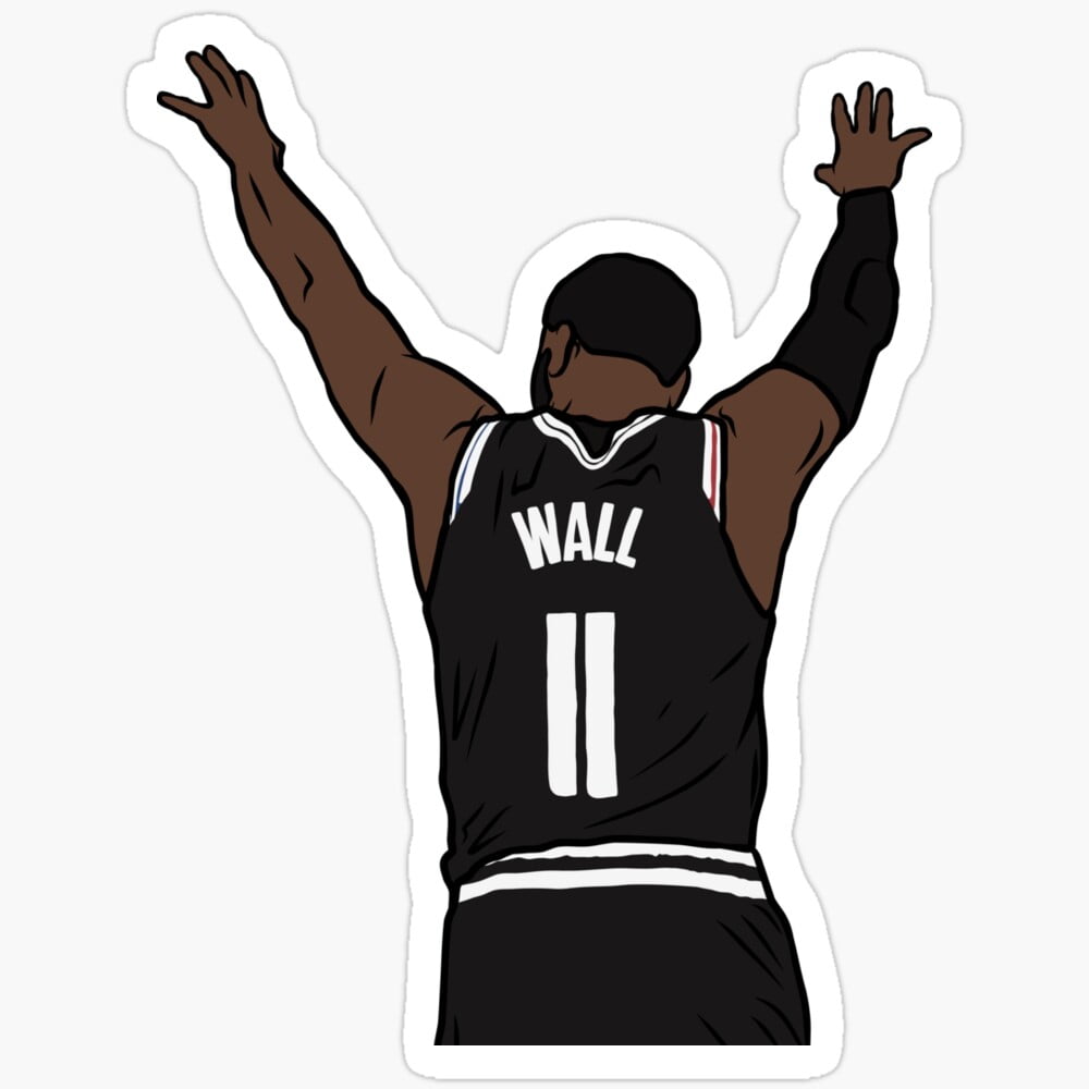 John Wall Embracing His Crowd Sticker Phone Decal Water Bottle Stickers ...