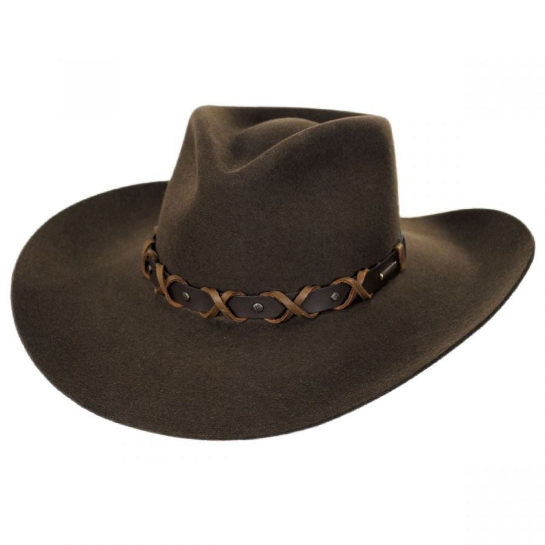 John Wayne Blackthorne Wool Felt Western Hat - 7.5 - Khaki - Walmart.com