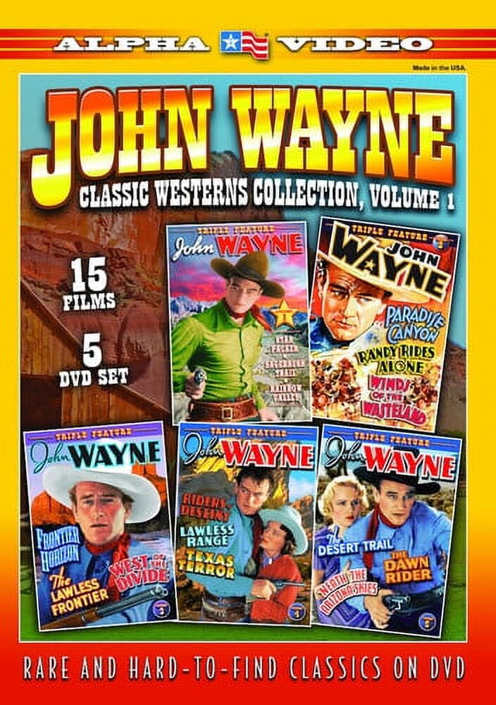 John Wayne: Classic Westerns Collection 1 (DVD), Alpha Video, Western ...