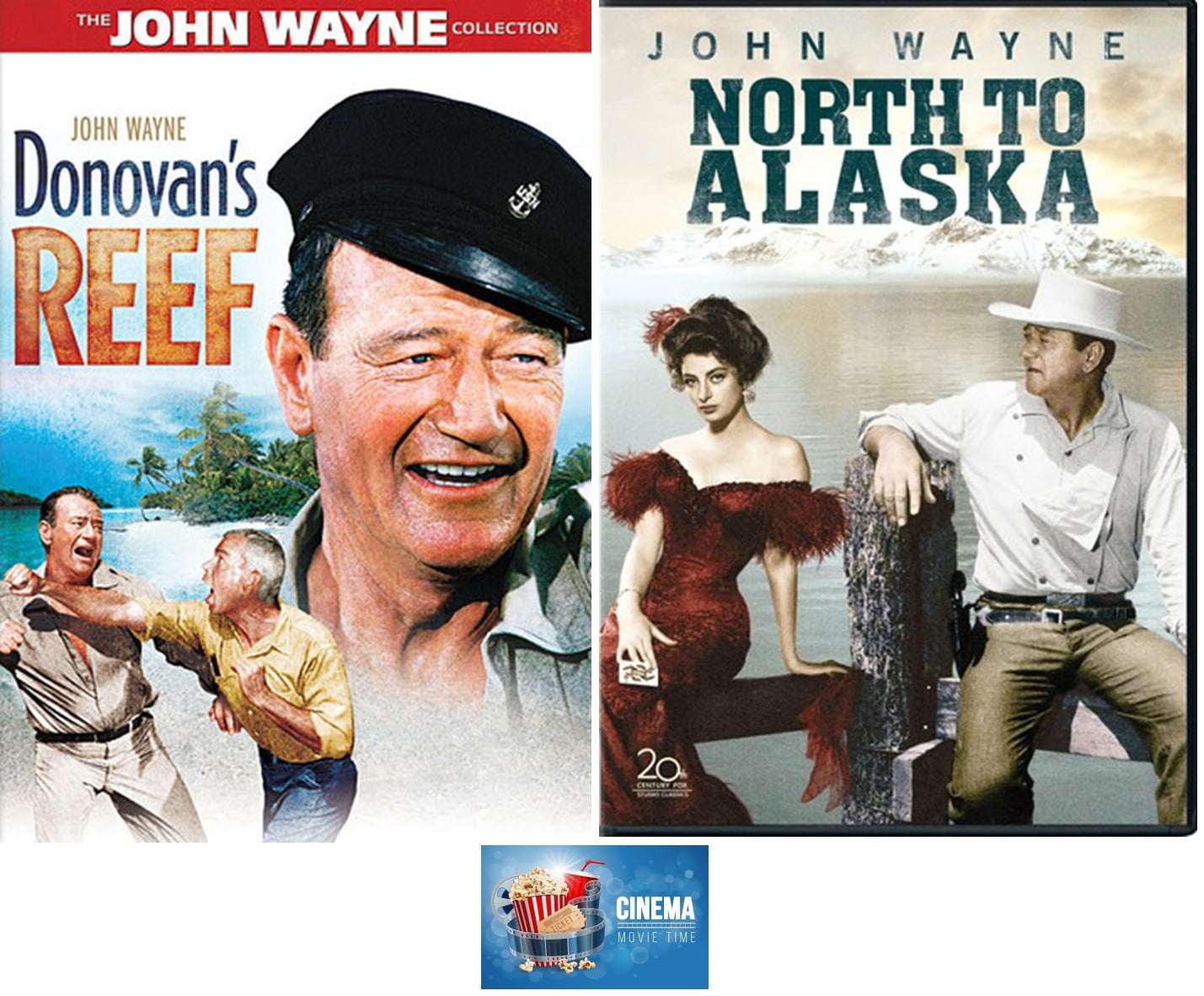 John Wayne Comedy Action Double Feature NORTH TO ALASKA & DONOVAN'S ...