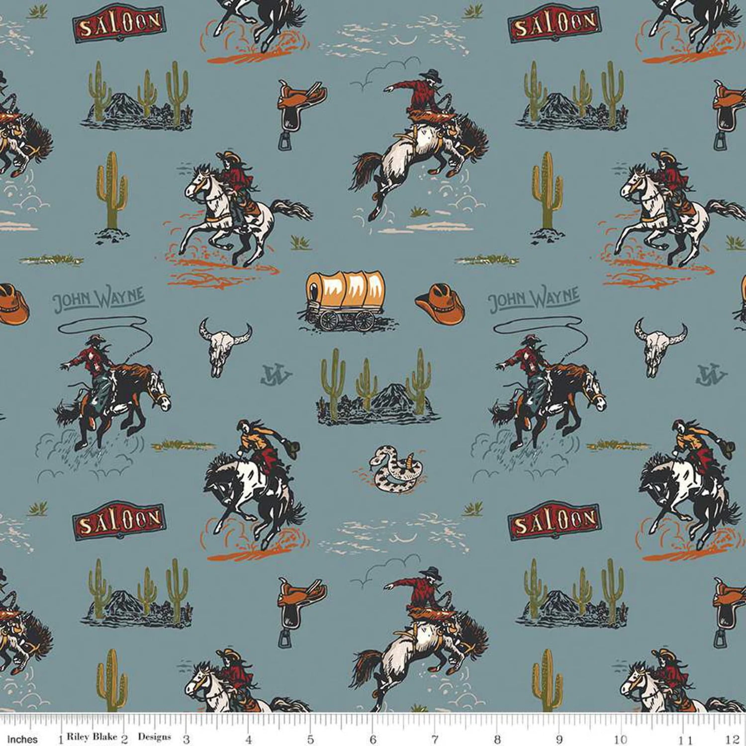 John Wayne Courage Main Storm Cotton Fabric - Walmart.com