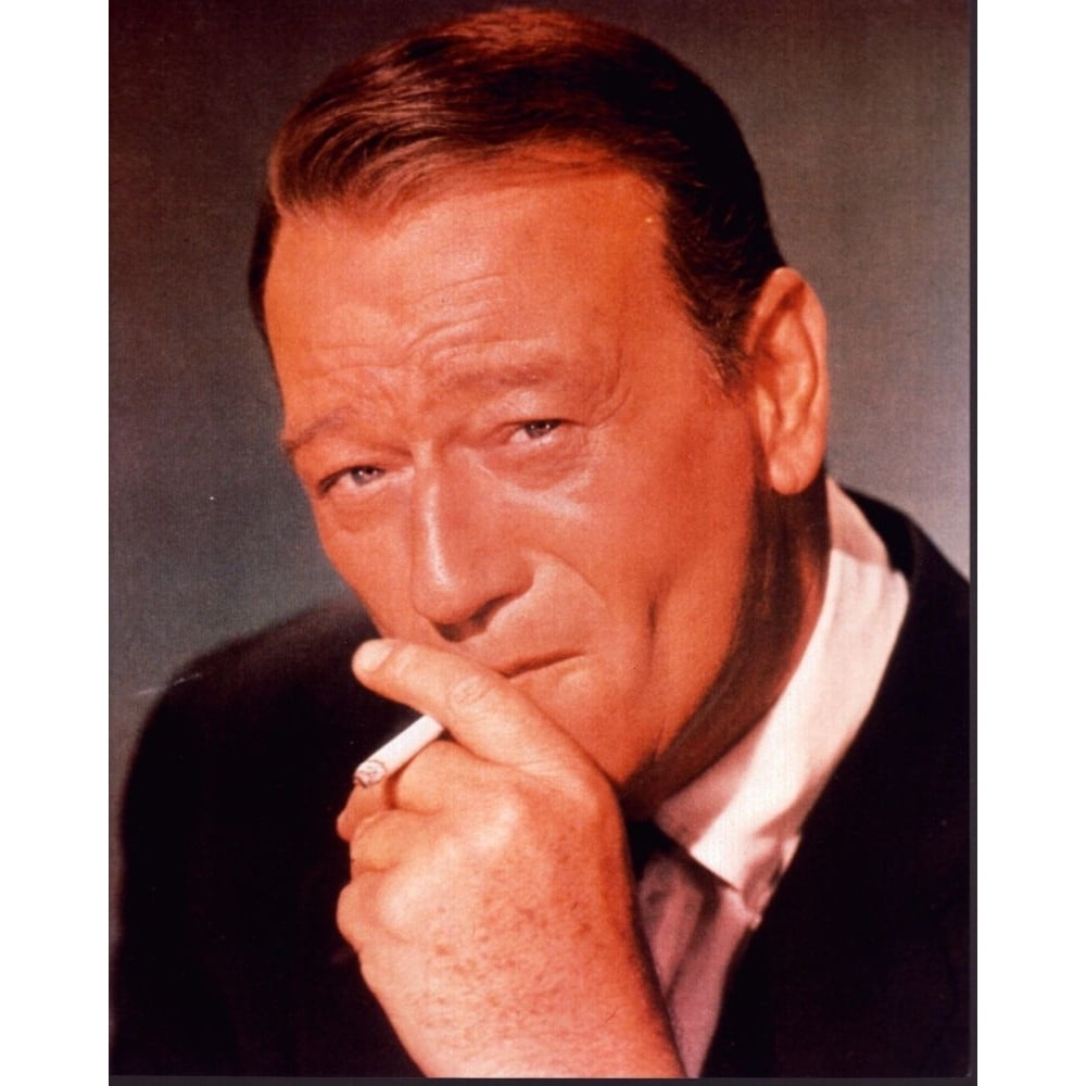 John Wayne Headshot Smoking Cigarette Photo Print (8 x 10) - Item ...
