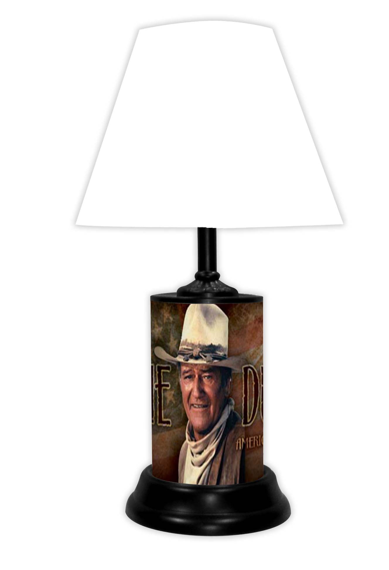 John Wayne 'The Duke' Officially Licensed Lamp, 18'' Height, Satin ...