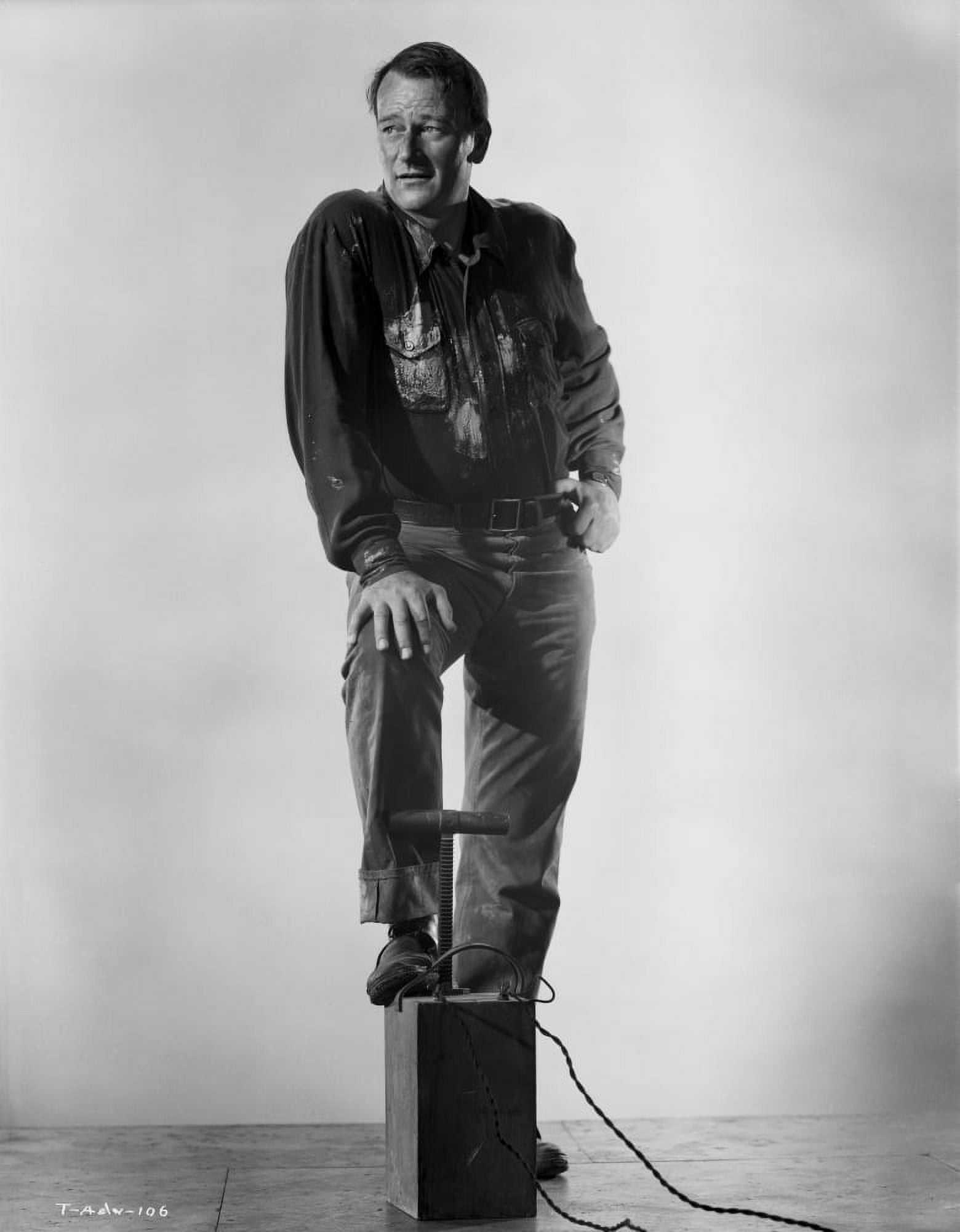 John Wayne Stepping on the Plunger Detonator Photo Print (8 x 10 ...