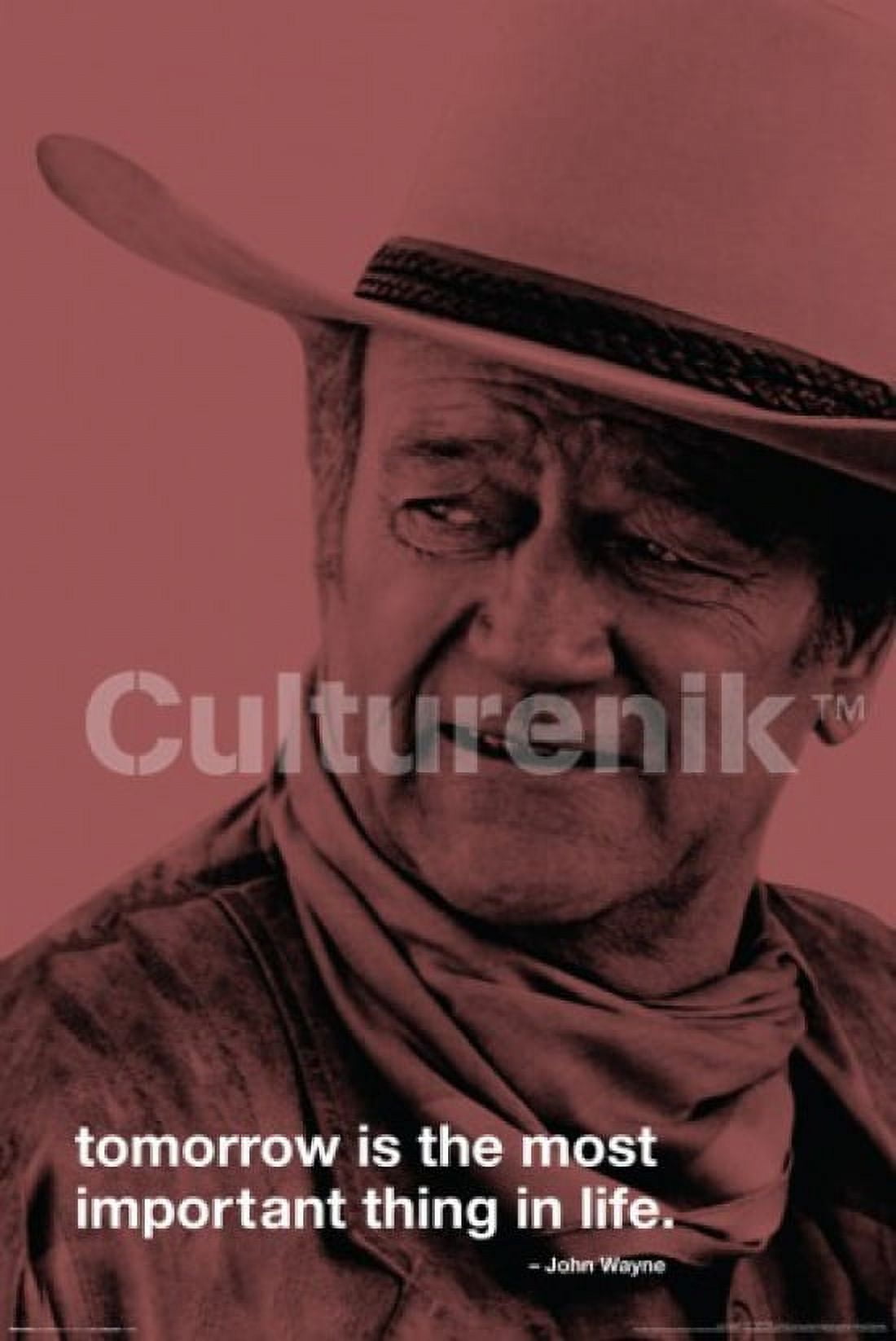 John Wayne Tomorrow (Iphilosophy) Poster (36 X 24) - Walmart.com