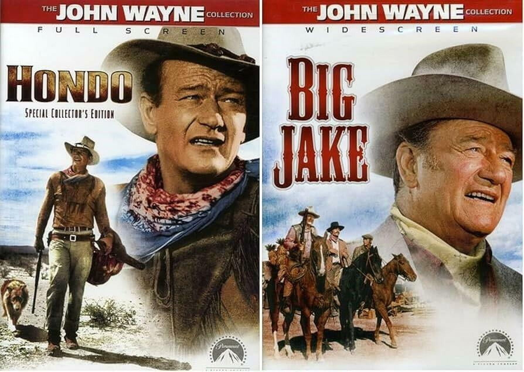John Wayne Western Double Feature Big Jake & Hondo 2 DVD Set Includes Glossy Print Western Set ...
