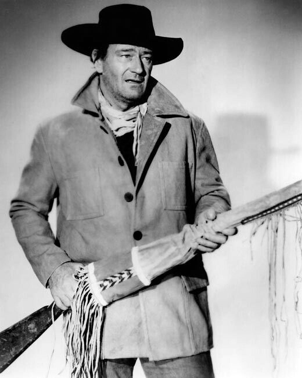 John Wayne as Ethan Edwards holding his rifle The Searchers Poster 4x6 ...