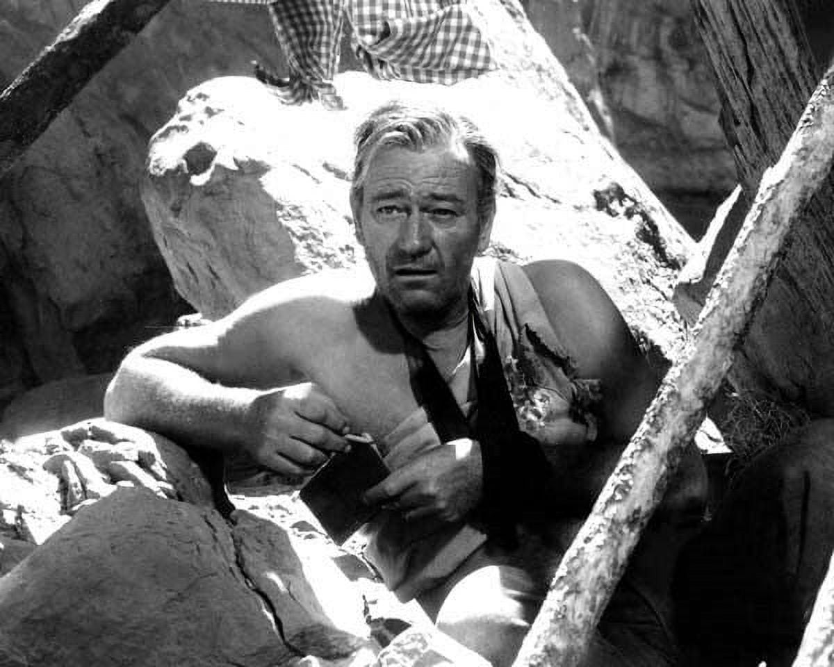 John Wayne bandaged with arm in sling by rocks The Searchers 16x20 ...