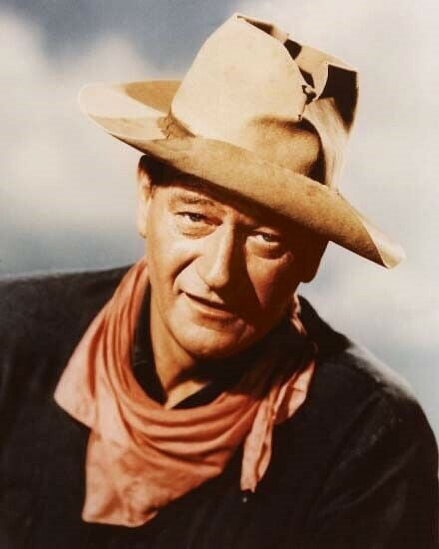 John Wayne classic pose in red scarf and western hat Rio Bravo 16x20 ...