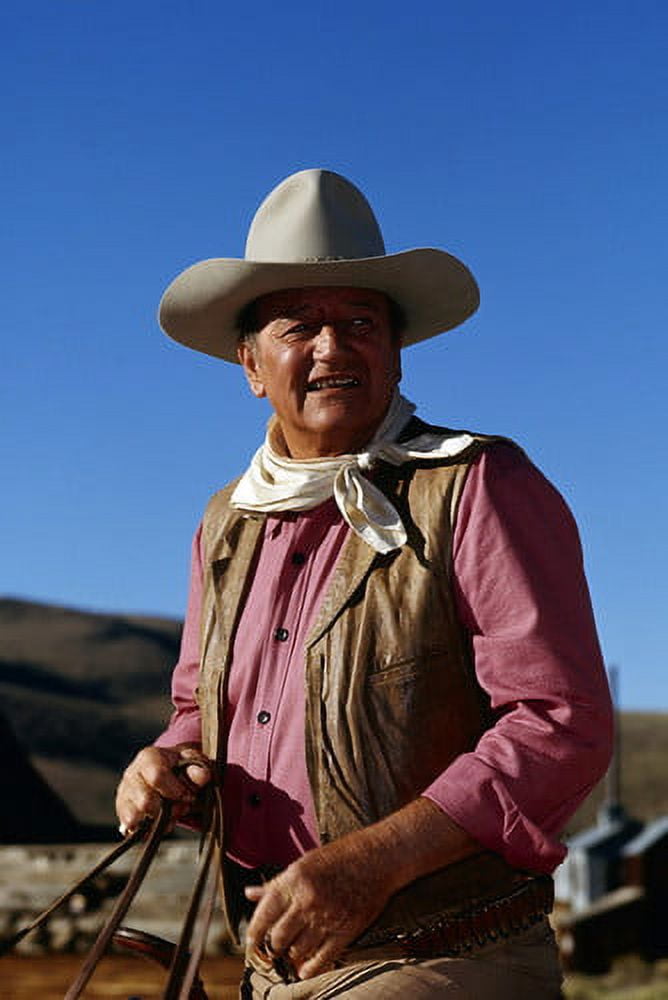 John Wayne in The Train Robbers The Duke on horse smiling with stetson ...