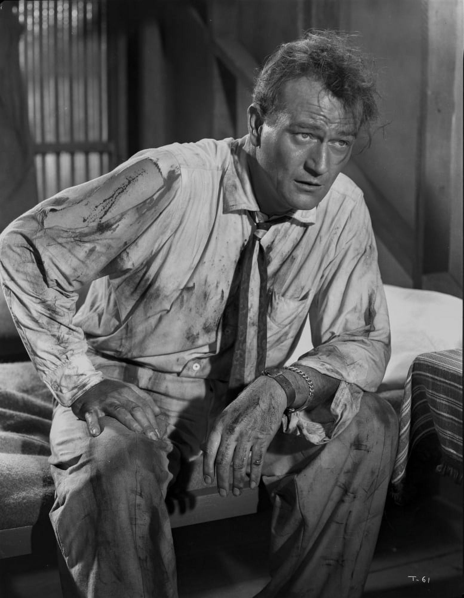 John Wayne rugged sitting down Photo Print (8 x 10) - Walmart.com