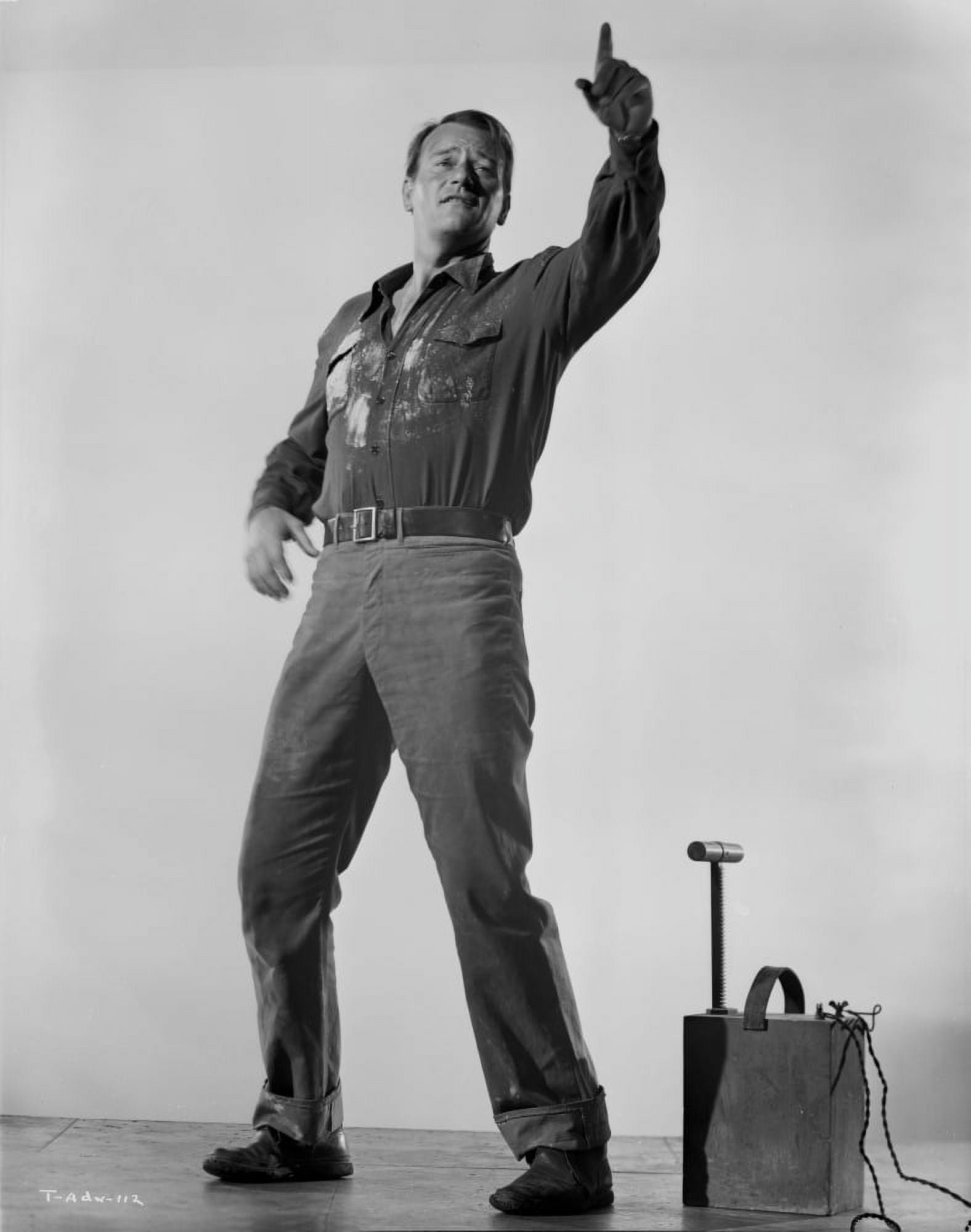 John Wayne with Bomb Detonator Photo Print (8 x 10) - Walmart.com