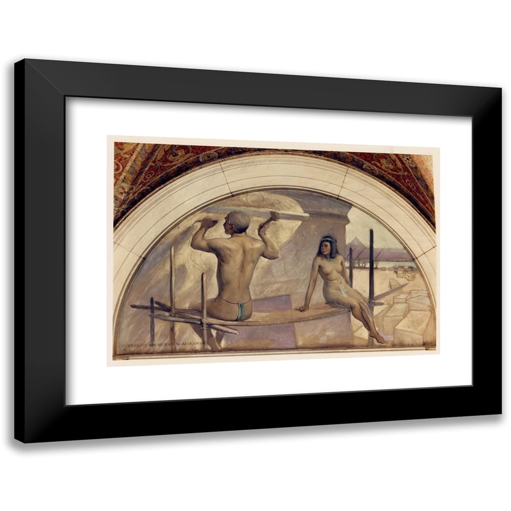 John White Alexander 14x11 Black Modern Framed Museum Art Print Titled ...