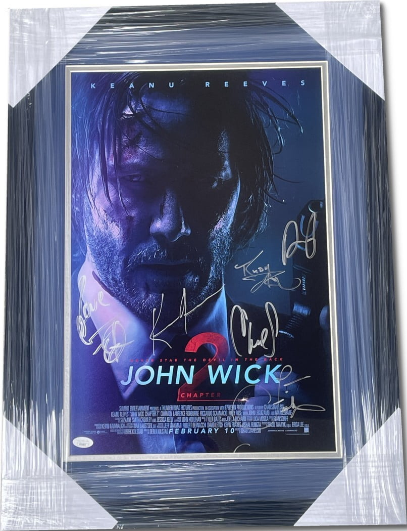 John Wick Chapter 2 Signed Cast Autographed Poster Keanu Reeves +5 ...