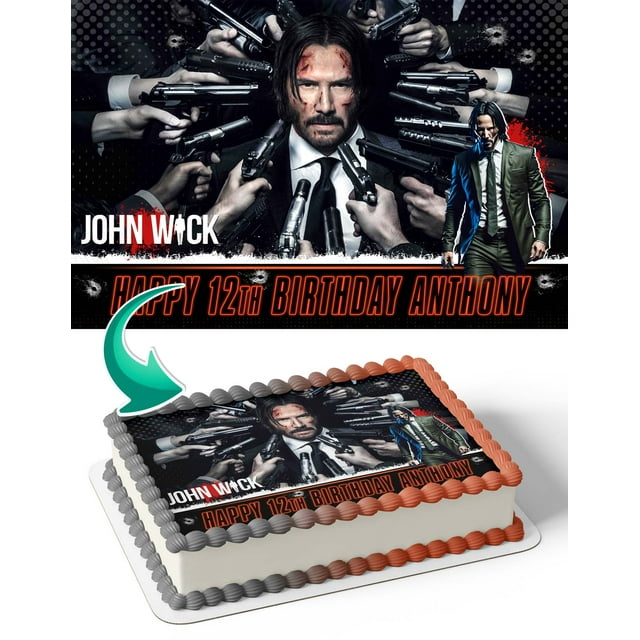 John Wick Chapter 4 Edible Cake Topper Image Print Photo 1/4 Sheet ...