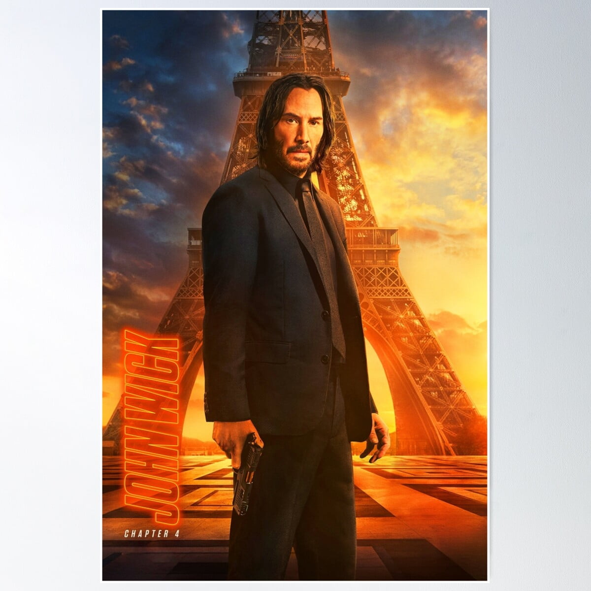 John Wick Chapter 4 Poster Wall Art, Modern Wall Decor For Living Room ...