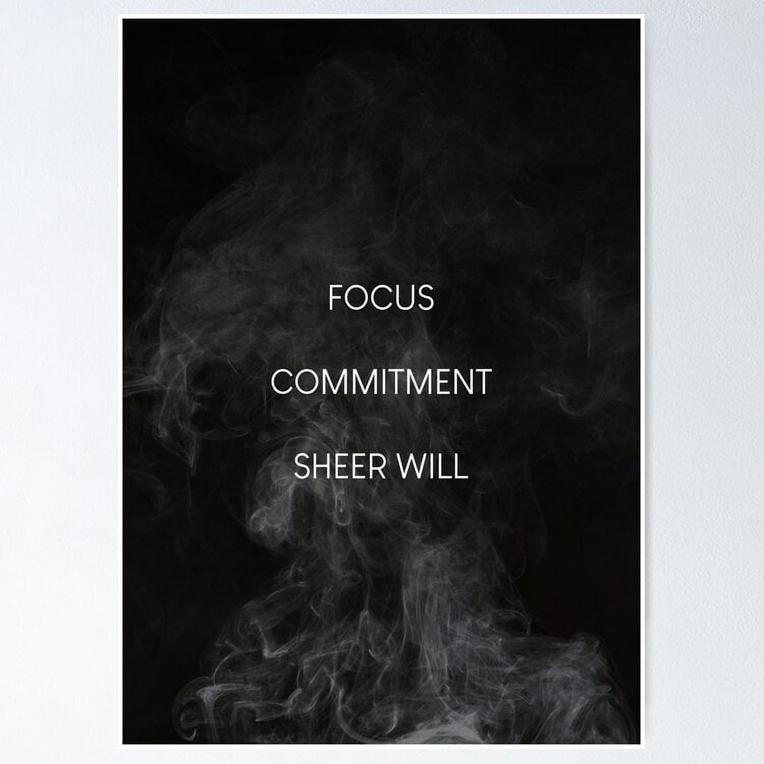 John Wick - Focus, Commitment, Sheer Will UNFRAMED Poster, 12x18 - Walmart.com