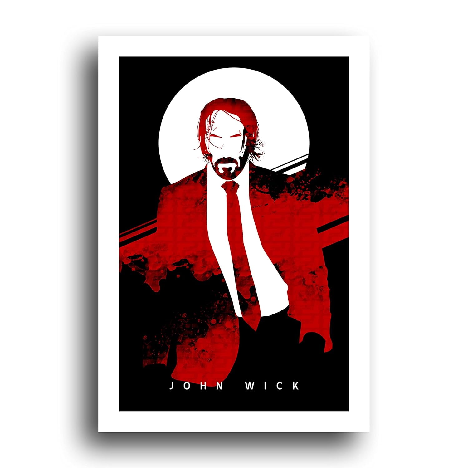 John Wick - Keanu Reeves - 13x19.Original Minimalist Retro Art Poster ...