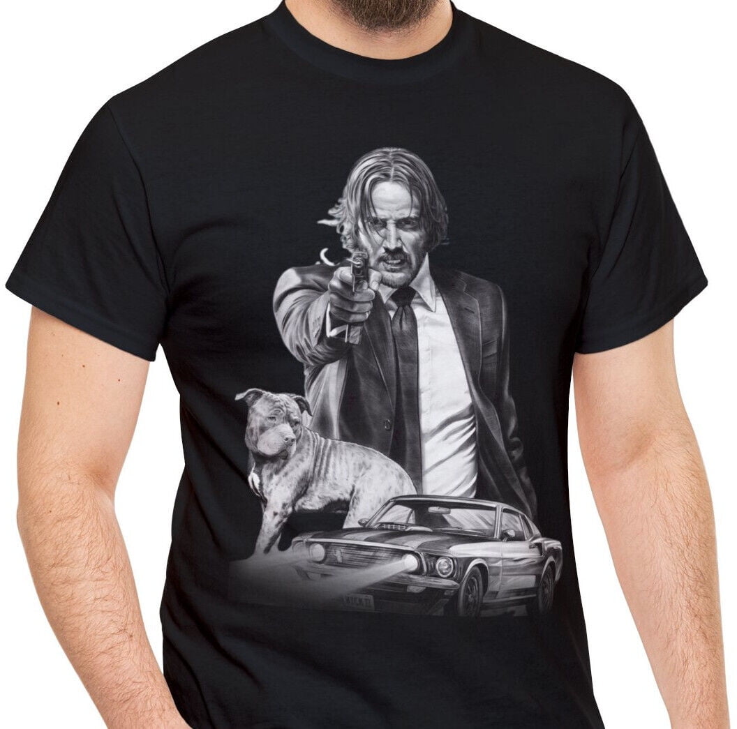John Wick Movie Keanu Reeves Fan Men's Son Dad Boyfriend T Shirt Tee S ...