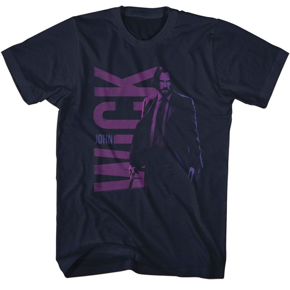 John Wick Name and Character Illustration Navy T-Shirt - Walmart.com