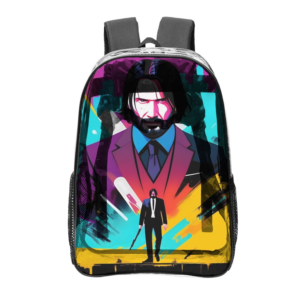 John Wick Pattern Transparent Backpack Lightweight And fashionable ...