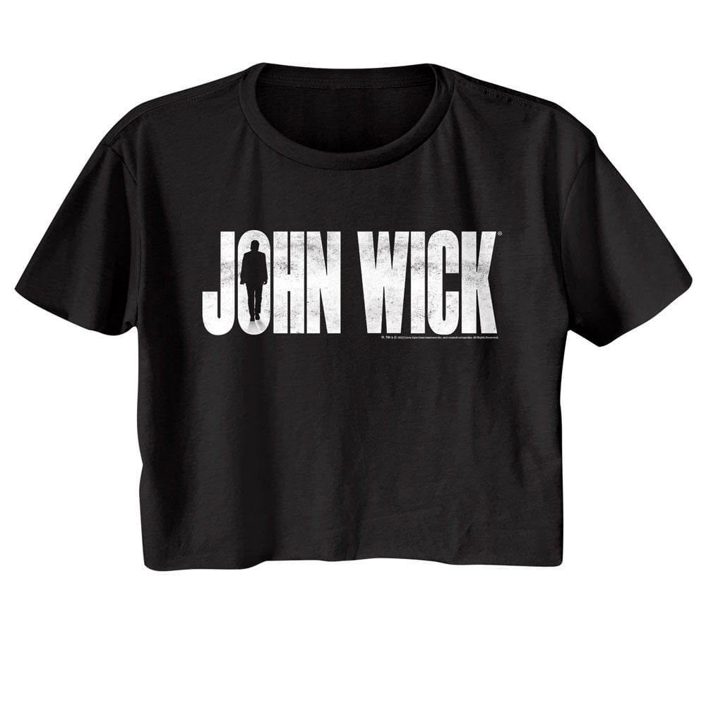 John Wick Silhouette Black Women's Festival Cali Crop T-Shirt - Walmart.com