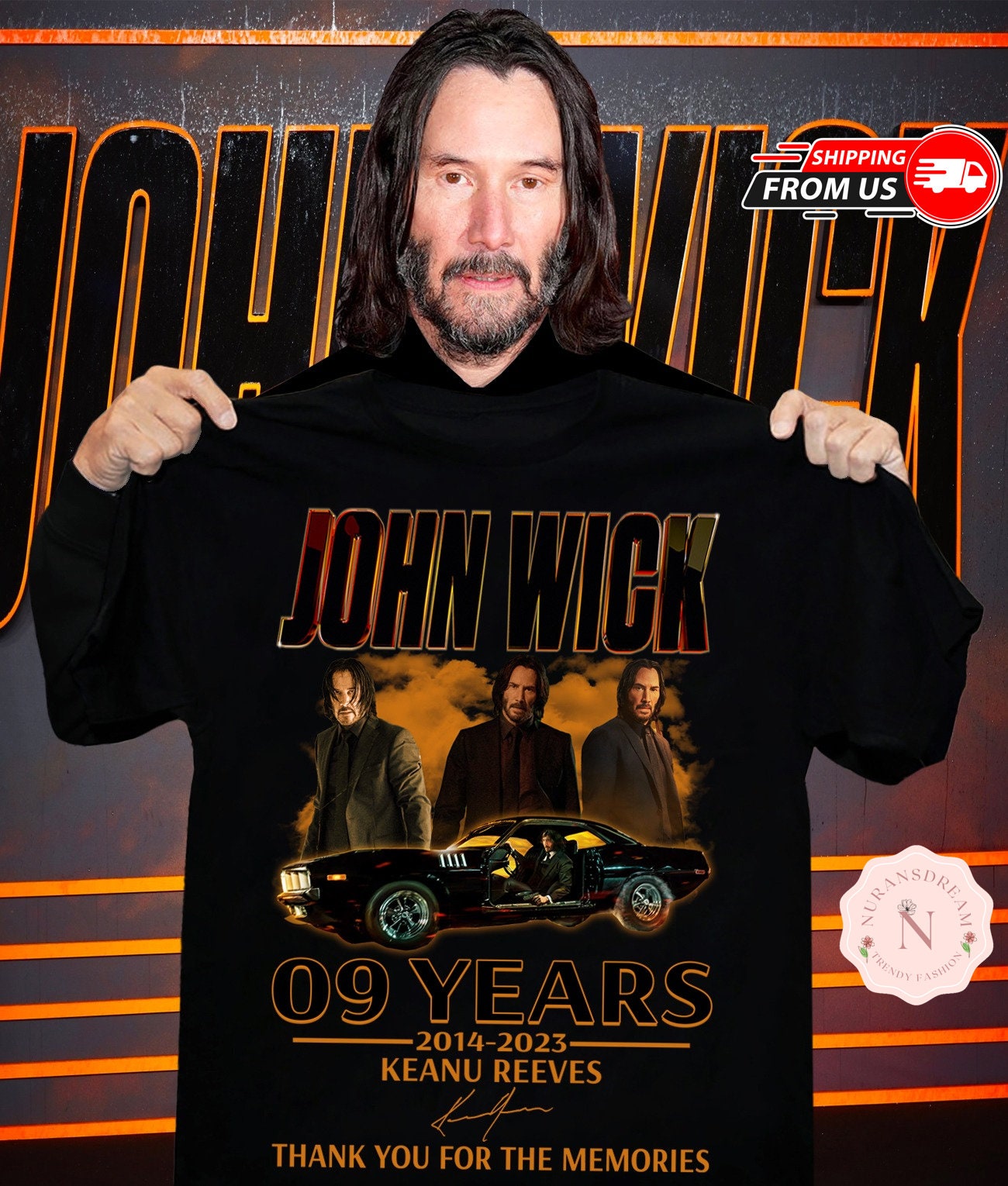 John Wick T-Shirt, Thank You For The Memories Shirt, Vintage Keanu ...