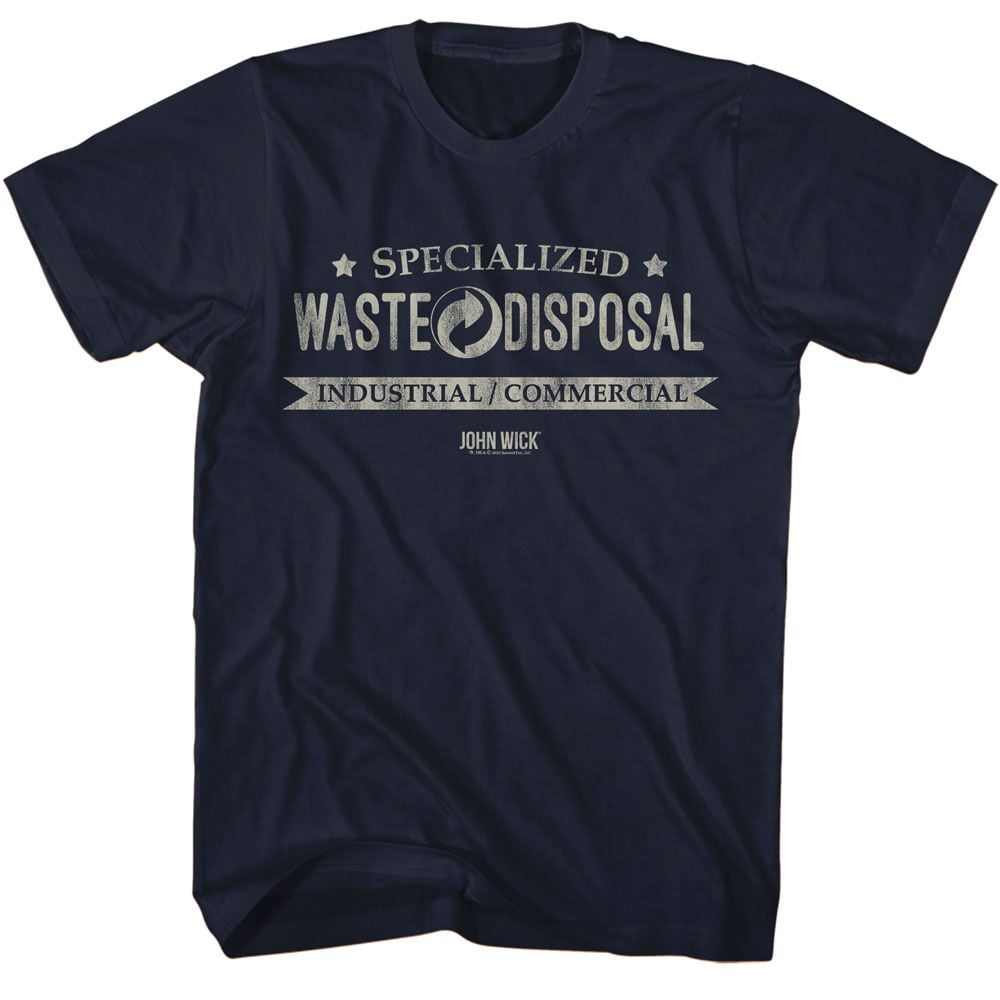 John Wick Waste Disposal Navy T-Shirt - Walmart.com