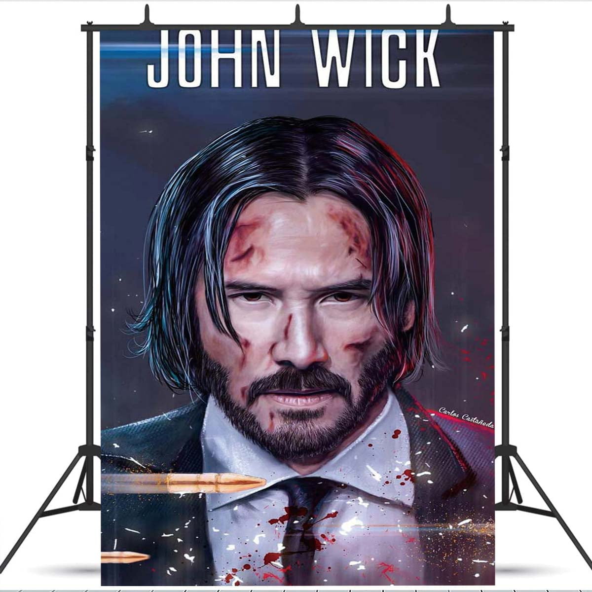 John Wick school Wall Decor Birthday Banner Backdrop Background Party ...