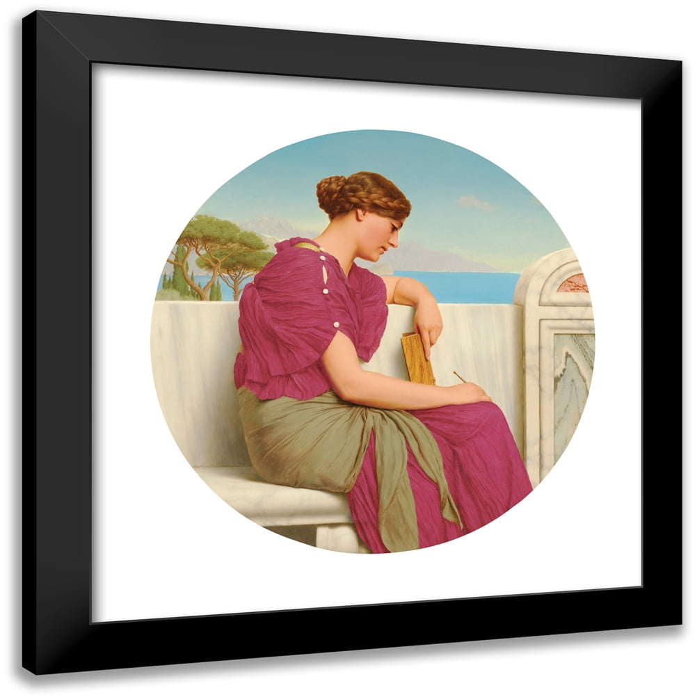 John William Godward 15x15 Black Modern Framed Museum Art Print Titled ...