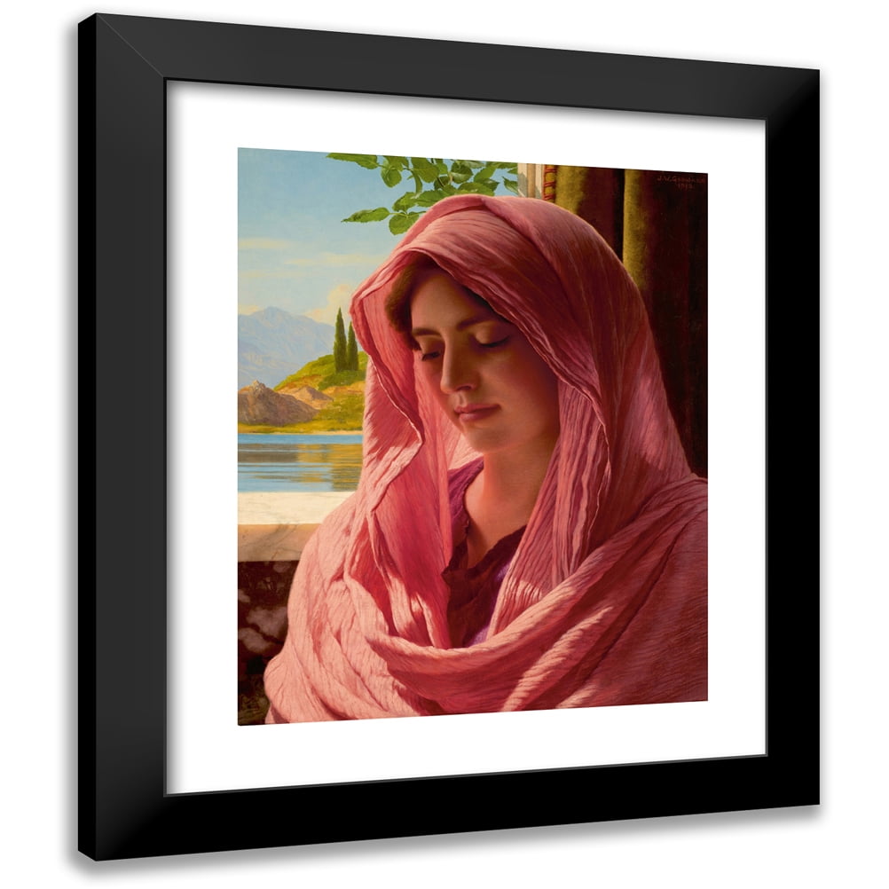 John William Godward 15x18 Black Modern Framed Museum Art Print Titled ...