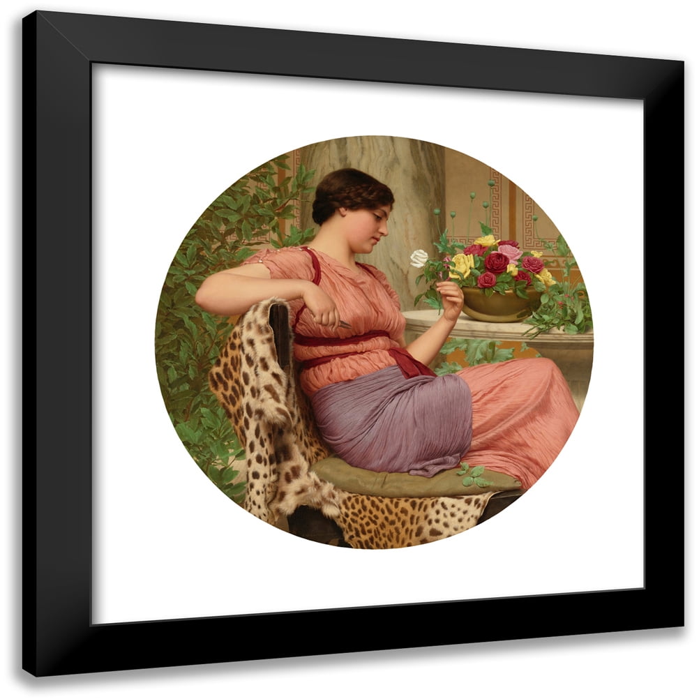 John William Godward 20x20 Black Modern Framed Museum Art Print Titled ...