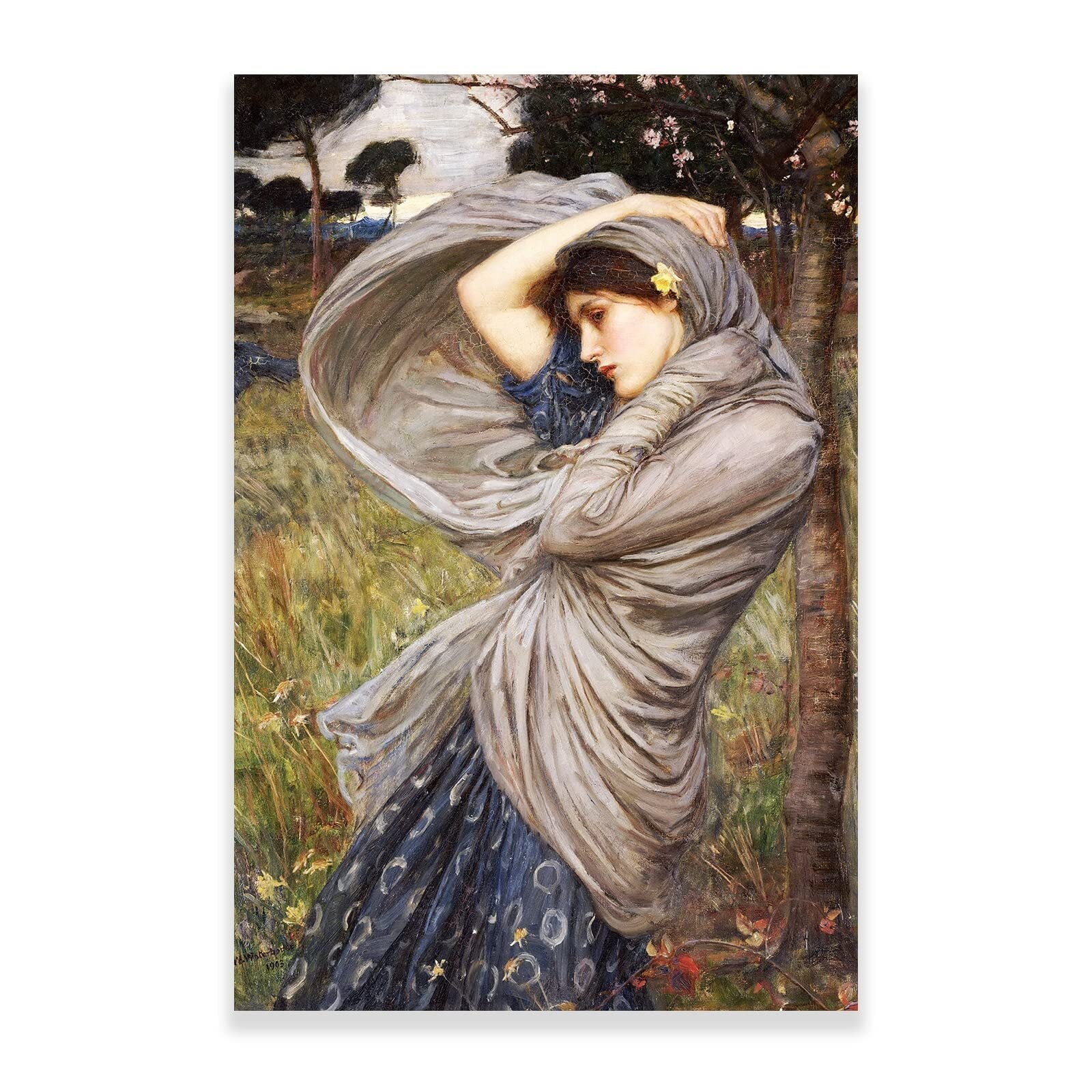 John William Waterhouse Canvas Wall Art - Boreas 1903 Canvas Art Print ...