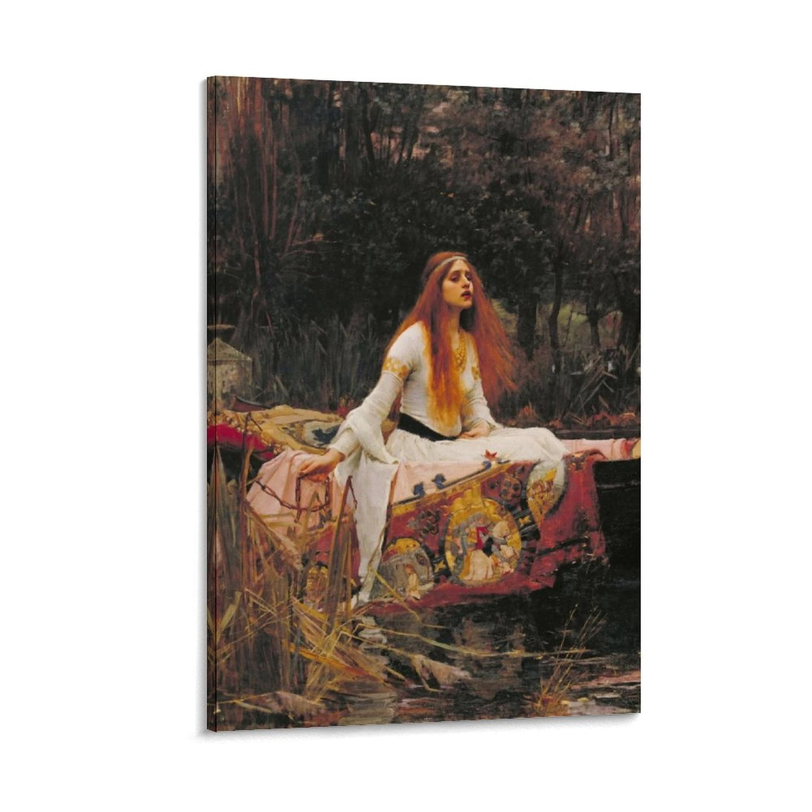 John William Waterhouse The Lady of Shalott Art Poster Artworks Canvas ...