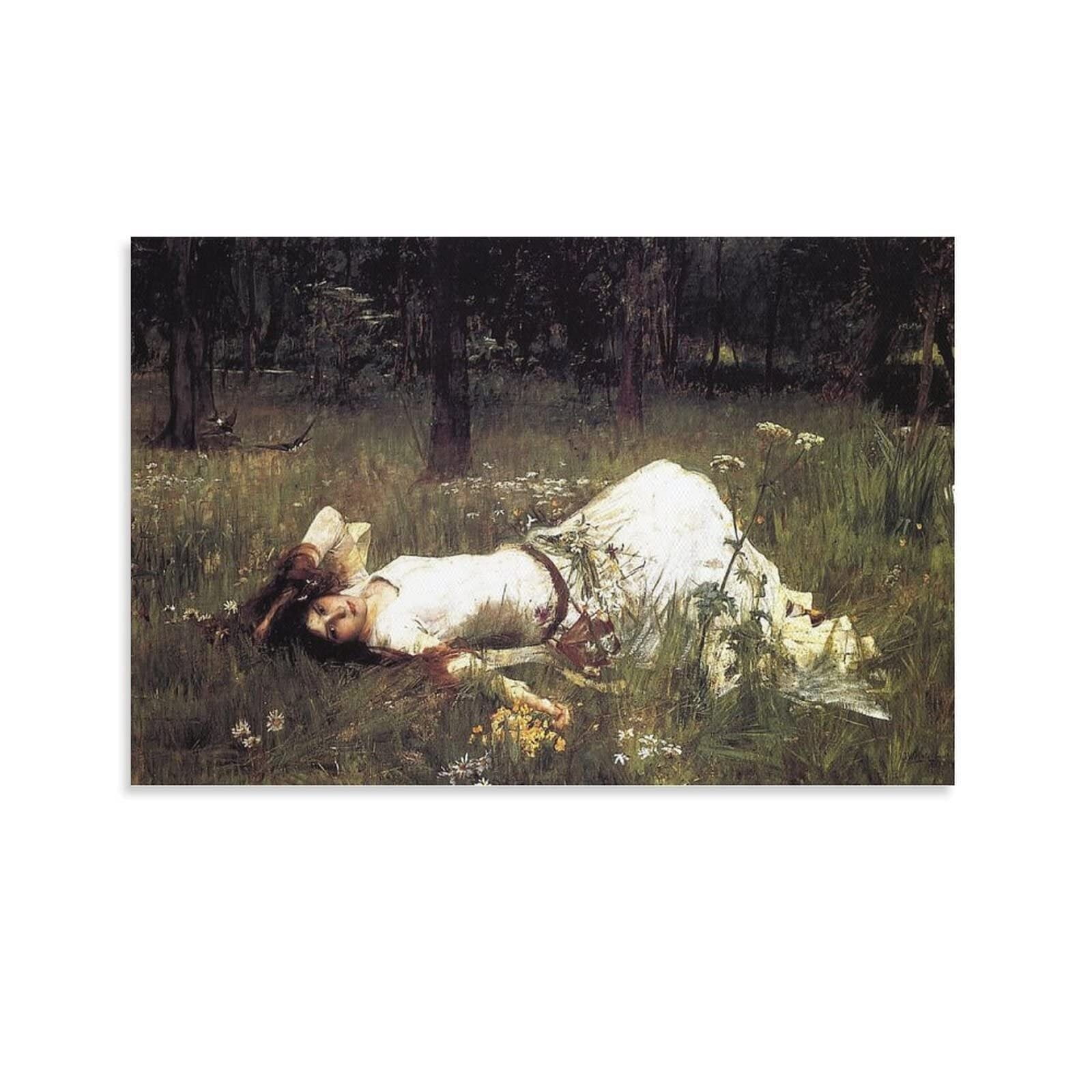 John William Waterhouse - Ophelia Canvas Art Poster and Wall Art ...