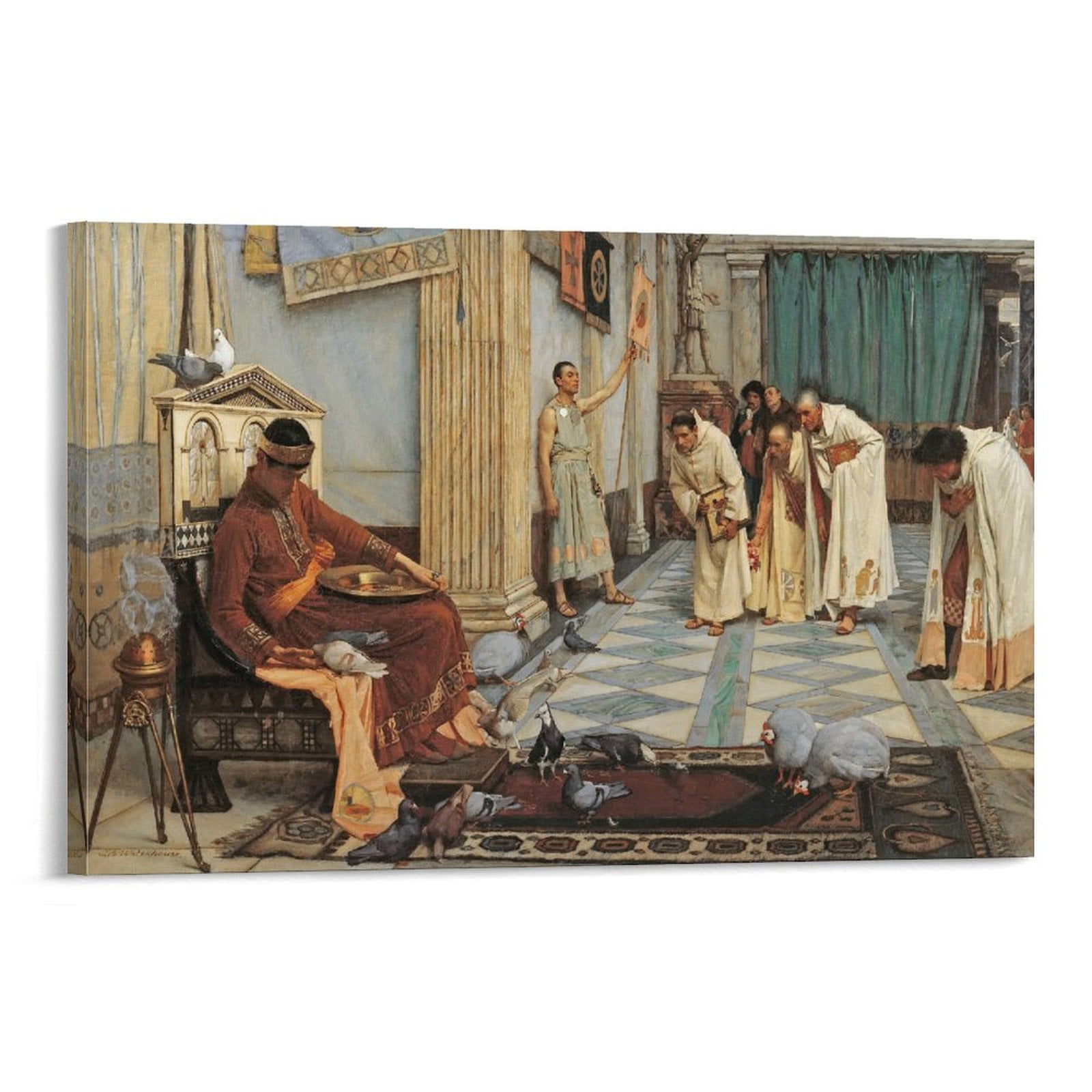 John William Waterhouse Poster The Favorites of The Emperor Honorius ...