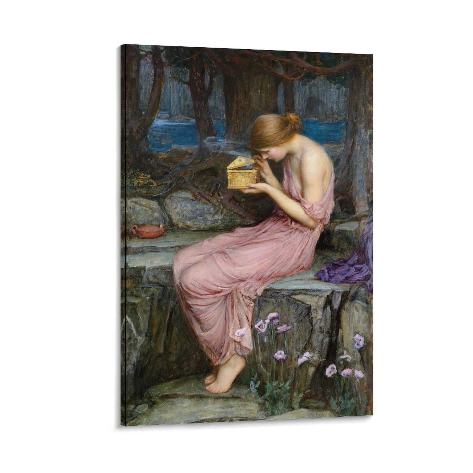 John William Waterhouse The Psyche Opening The Golden Box Art Poster Artworks Picture Print ...