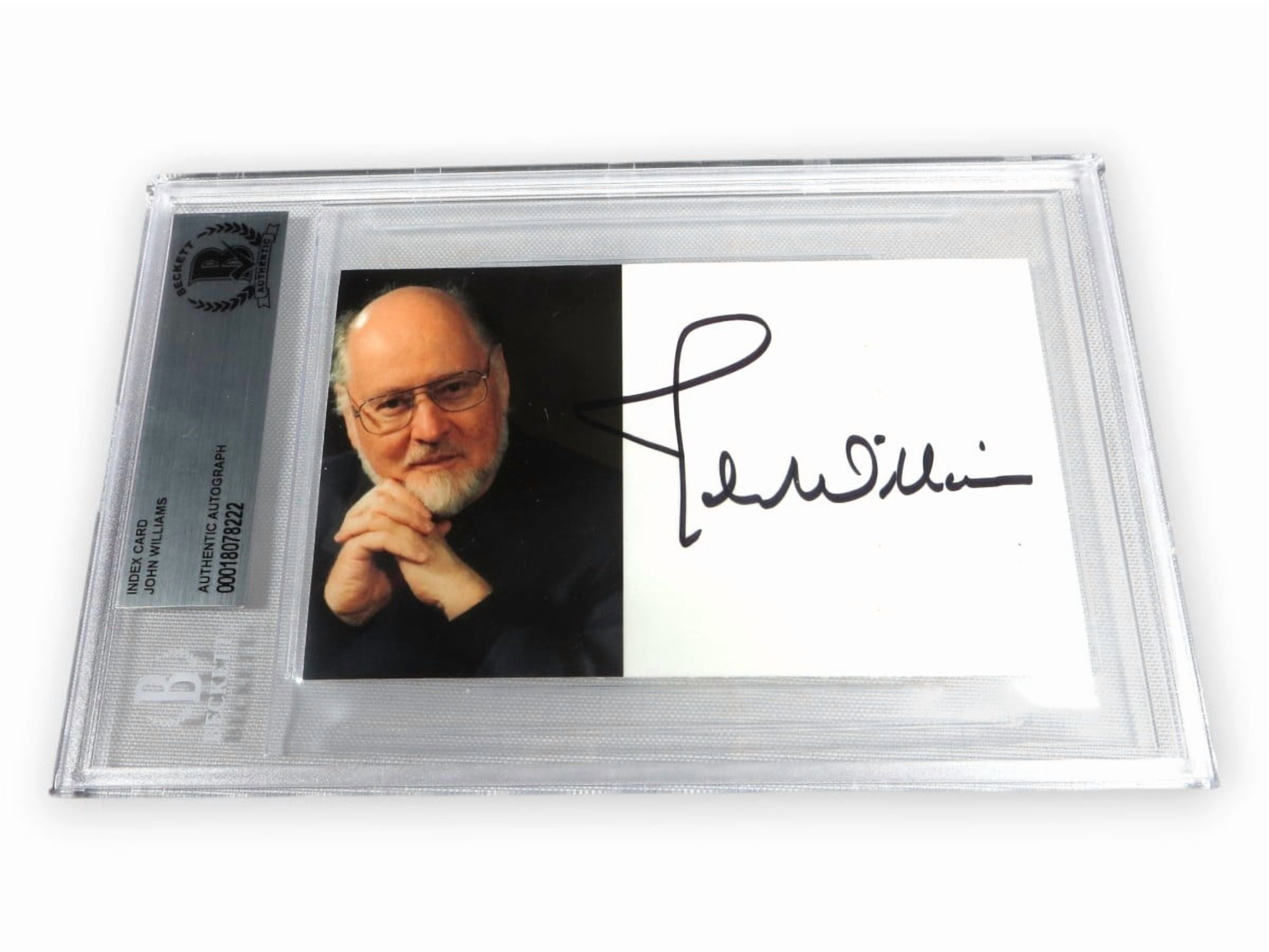 John Williams Signed Autographed Index Card Star Wars Composer Legend ...