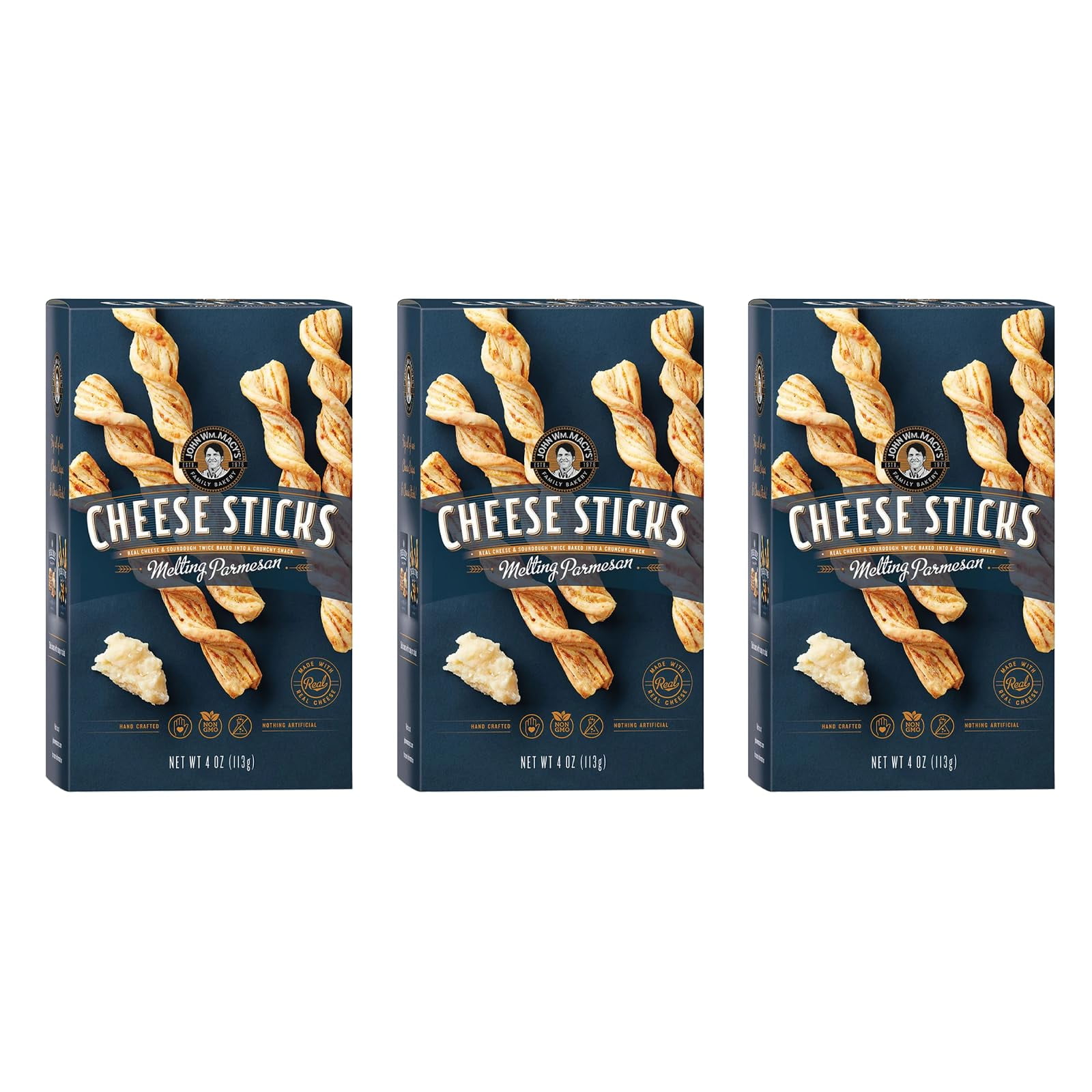 John Wm. Macy - BDF32 Melting Parmesan CheeseSticks - Hand Crafted, Non ...