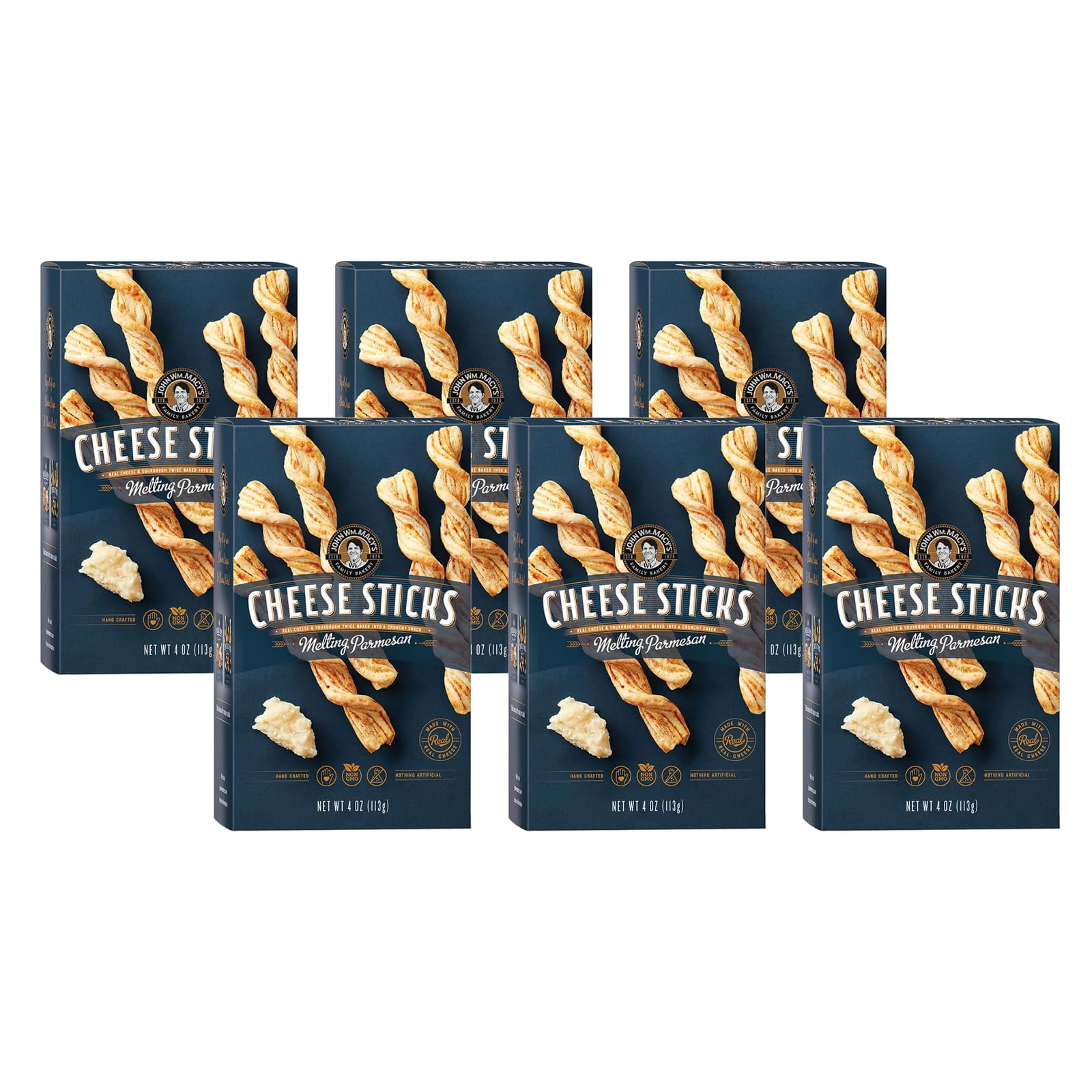 John Wm. Macy - BDF32 Melting Parmesan CheeseSticks - Hand Crafted, Non ...