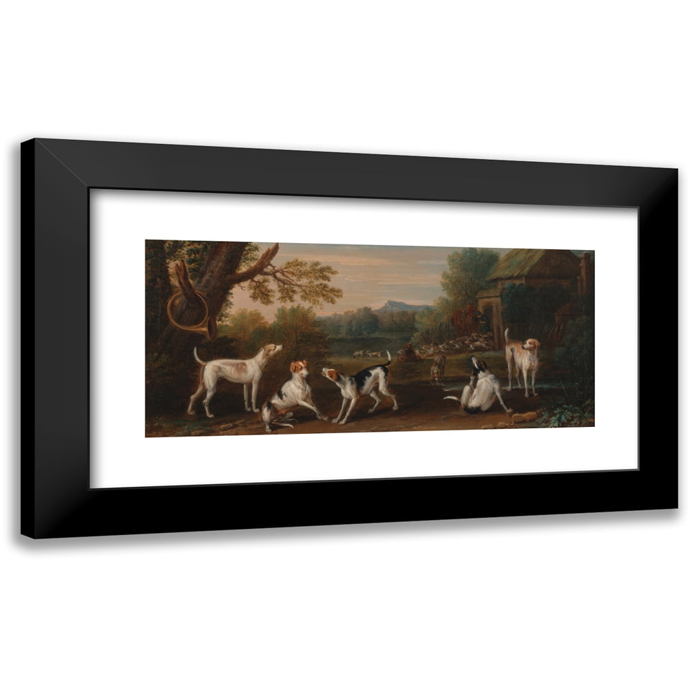 John Wootton 14x8 Black Modern Framed Museum Art Print Titled ...